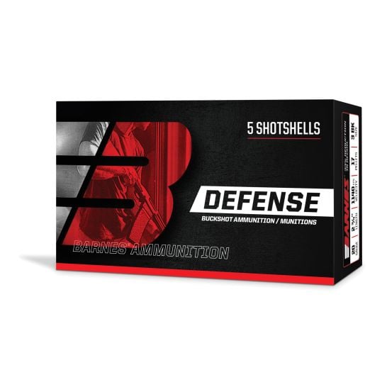 Barnes Bullets Defense 20 Gauge 2.75" 3 Buck 17 Pellets - 5rds - 32013 ...