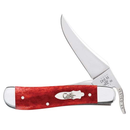 Case RussLock Pocket Folding Knife Red Handle and Versatile Clip Point ...