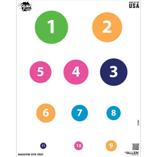 EZ Aim Fun Shooting Eye Test Shooting Target | Palmetto State Armory