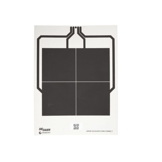 Sig Sauer T300 4-Square Target, Black/White | Palmetto State Armory