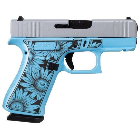 Glock G43X FR Miss Daisy Subcompact 9mm 3.41" 10rds, Blue | Palmetto ...