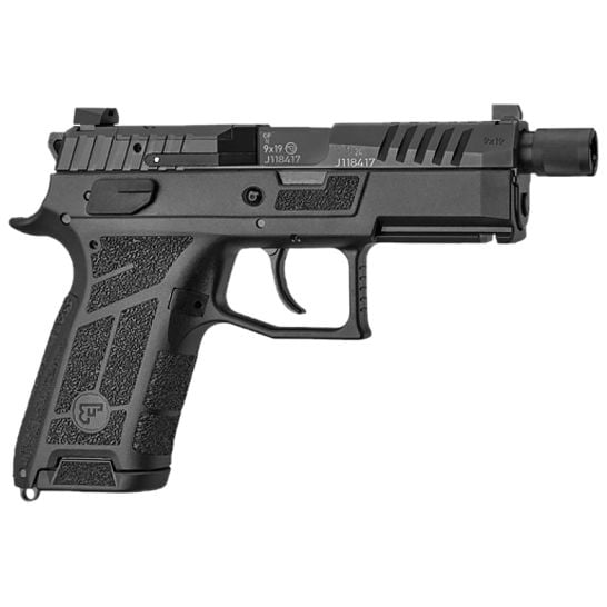 CZ P-09 C Nocturne SR 4.5" Threaded 9mm 17rd Pistol, Black - 91661 ...