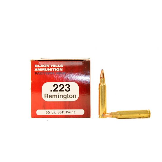 Black Hills 223 Ammo 55gr Soft Point 50rds - M 223 Ammo N2 | Palmetto ...