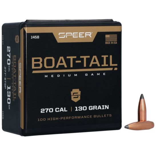 Speer .277 Cal 130 gr Reloading Bullets Spitzer SPBT 100rds - 1458 ...