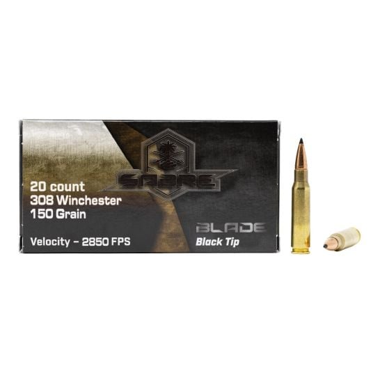 AAC "Sabre Blade Black Tip" 308 Winchester 150 Grain 20rd Box Ammunition | Palmetto State Armory
