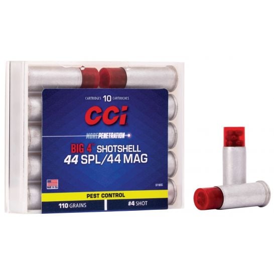 CCI BIG 4 110 gr Shotshell #4 Shot .44 Spl Ammo, 10/box - 3718CC ...