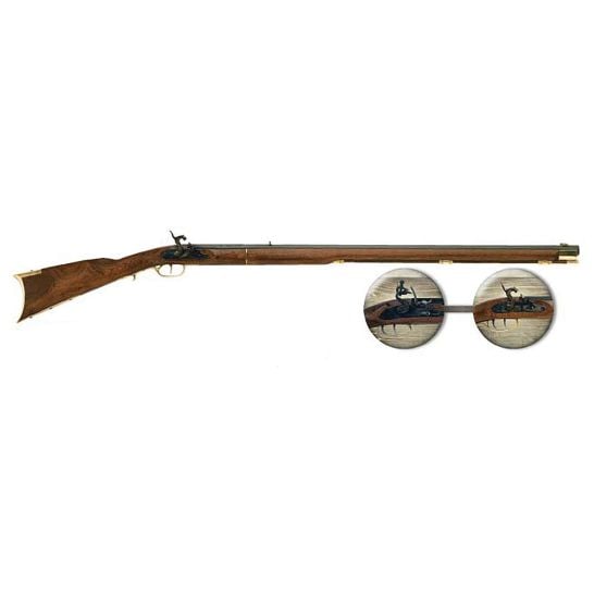 Traditions Kentucky .50 Cal Flintlock Rifle - Classic Design and ...