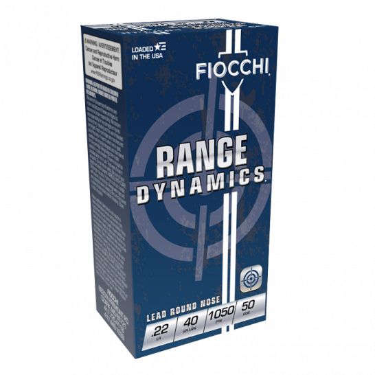 Fiocchi Shooting Dynamics .22lr 40 gr LRN Ammo, 50/Box - 22FLRN ...