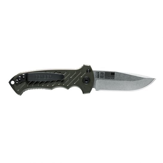 Gerber 06 Auto 10th Anniversary Knife, Olive Drab Green W/ Stonewashed ...
