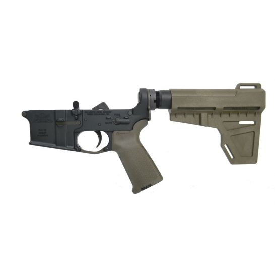 BLEM PSA AR-15 Complete MOE Shockwave Pistol Lower, ODG | Palmetto ...