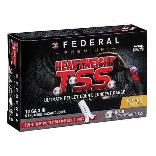 Federal HEAVYWEIGHT TSS, 12ga ,3", 1 3/4oz, #9 ,Turkey Load-PTSSX193F 7 ...