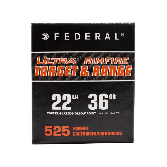 Federal 22LR 36gr CPHP 525 Round Copper Coated Hollow Point Bulk Ammo ...