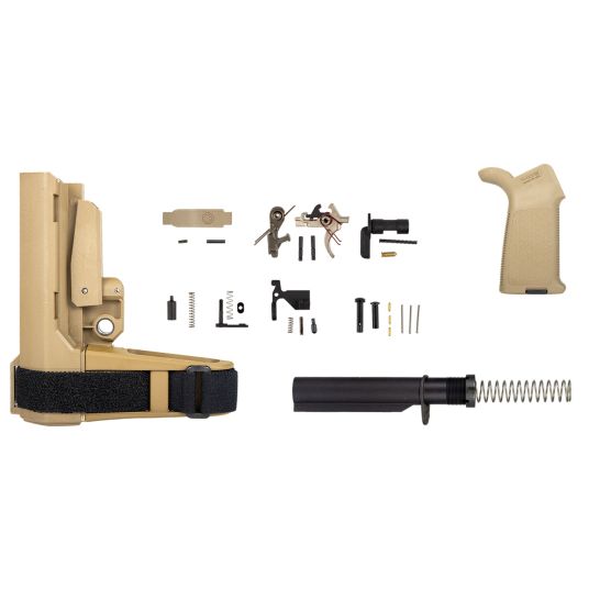 PSA SBA3 MOE Lower Build Kit, Flat Dark Earth - 5165449175 | Palmetto ...
