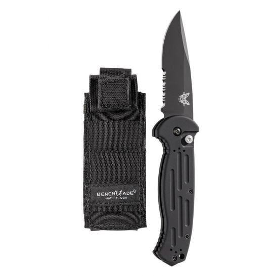 Benchmade AFO II Automatic Serrated Drop Point Knife, Black - 9051SBK ...