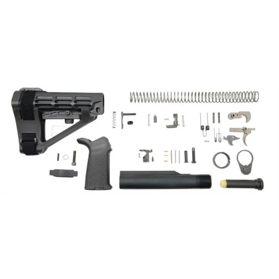 PSA SBA4 MOE EPT Pistol Lower Build Kit, Black | Palmetto State Armory
