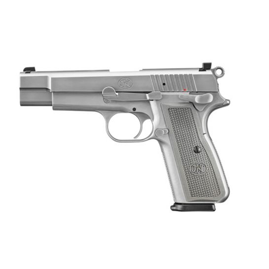 FN High Power 4.7" 17rd 9mm Pistol, Stainless Steel - 66-101068 ...