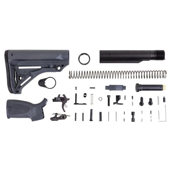 PSA Sabre-15 Lower Build Kit with Sabre Stock and Grip, Gray | Palmetto ...