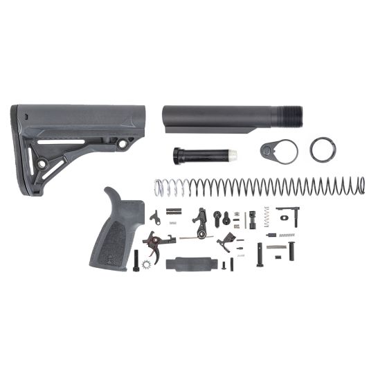 PSA Sabre-15 Lower Build Kit with Sabre Stock and Grip, Gray | Palmetto ...