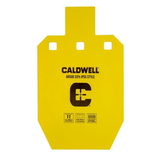 Caldwell Hanging Steel Target, Yellow Powder Coat | Palmetto State Armory