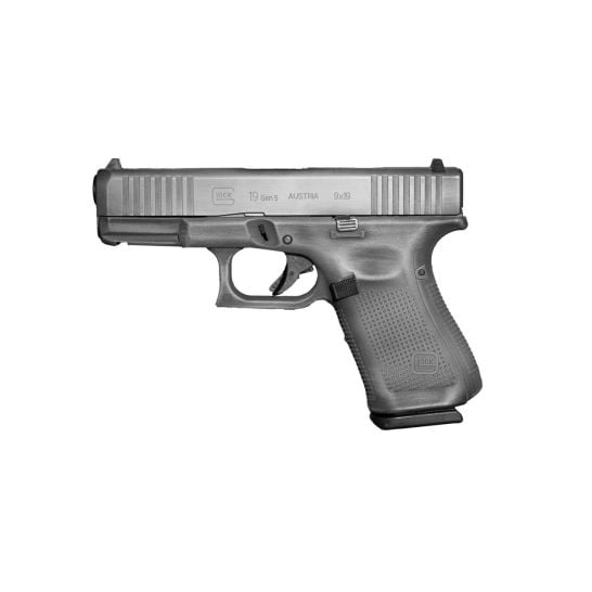 Glock 19 Gen 5 9mm Pistol 4.02" 15rd Battleworn Gray | Palmetto State ...