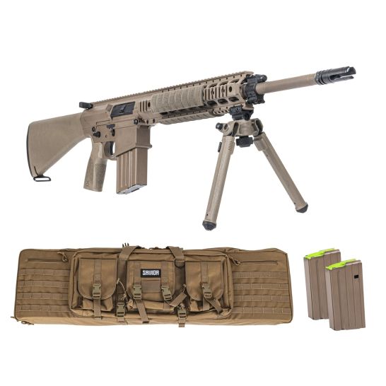 Psa Sabre Ar 10 Rifle Billet 20 308 Rifle W 125 Quad Rail A1 Stock Magpul Bi Pod 3 Mags