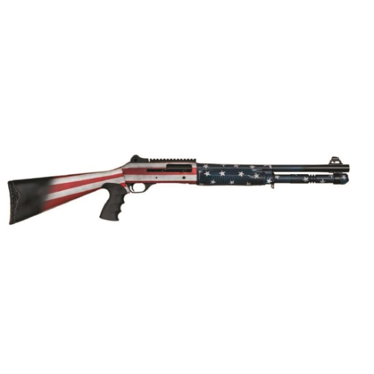 G-Force Tactical GF4 12ga 5rd 18.5" Shotgun, USA Flag- GFSAS12USA ...