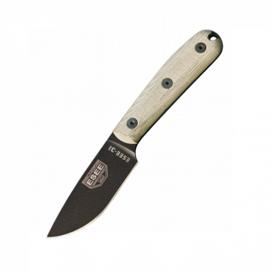 ESEE Esee-3HM, Fixed Blade Knife w/ Sheath - ESEE-3HM-B | Palmetto ...