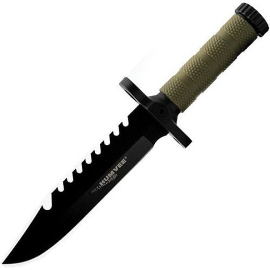 Humvee Adventure Gear Sawback Survival Knife, Green - HMV-KFXB-01 ...