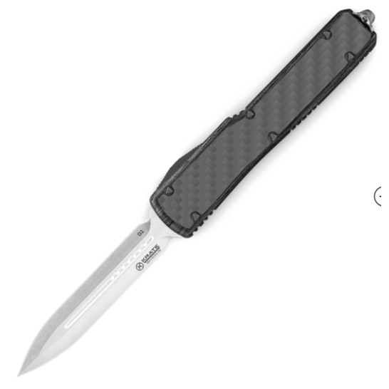 Krate Tactical "Parallax" OTF Knife, Black - KRT-OTF-CF-DGR-BLK-X ...