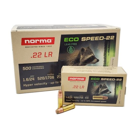 Norma ECOSPEED 22LR 24gr Leadfree Rimfire, 500rd - 2423773-Brick ...