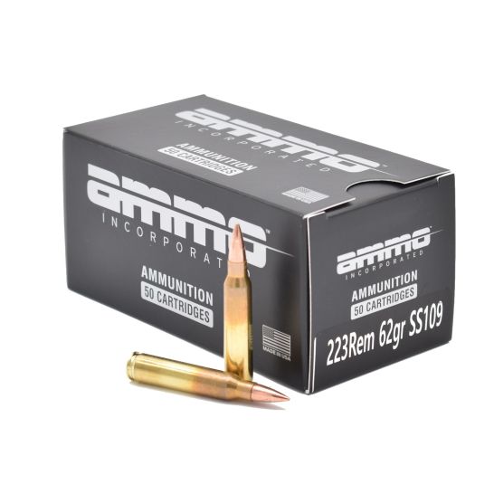 Ammo Inc Signature .223 Remington 62gr SS109 Ammo, 50rds - 223062SS109 ...