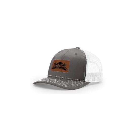 PSA Leather Patch Richardson 5 Panel Trucker Hat, Charcoal | Palmetto ...