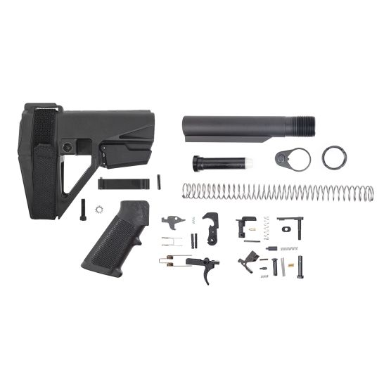 PSA SBA5 Classic Pistol Lower Build Kit, Black | Palmetto State Armory