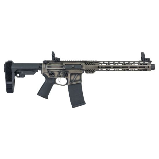 PSA Custom 10.5" .223 Wylde Billet AR-15 Pistol w/ SBA3 Brace, Worn Tan ...