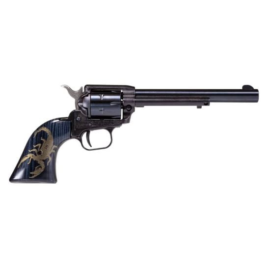 Heritage Rough Rider .22LR 6.5" 6rd Revolver, Gold Scorpion - RR22B6 ...
