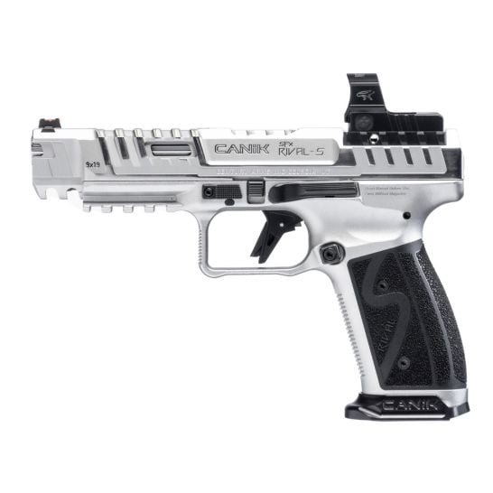 Canik SFx Rival-S 9mm Pistol 5" 18rd w/ Optic, Chrome | Palmetto State Armory