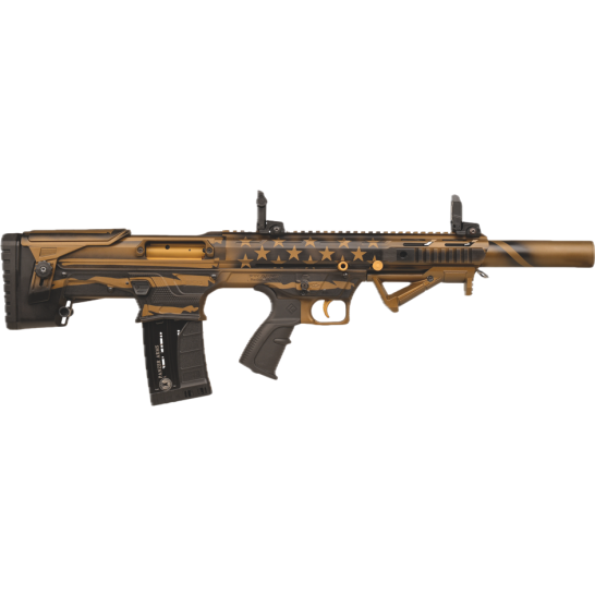 Panzer BP12 12 Gauge 20" Semi-Auto 5rd, Black & Bronze US Flag ...