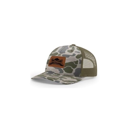 PSA Leather Patch Richardson 5 Panel Trucker Hat - Duck Camo | Palmetto ...