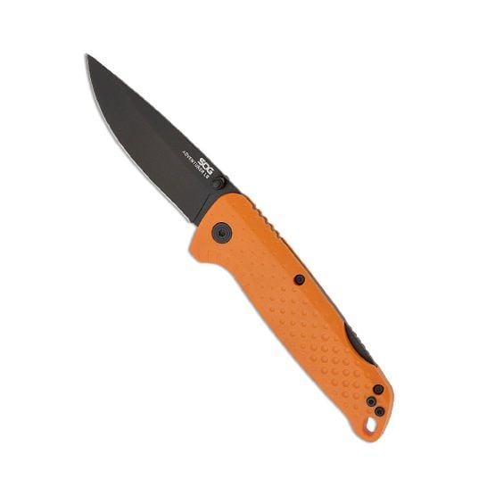 SOG Adventurer LB 3.5" Blade Folding Knives, Blaze Orange / Black ...