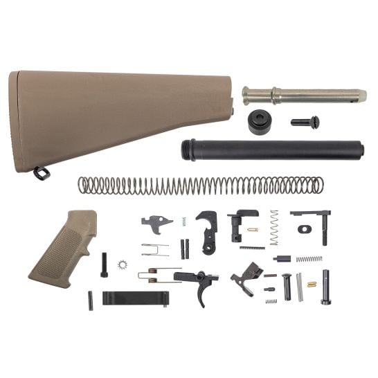 PSA A2 Classic Rifle Lower Build Kit, FDE | Palmetto State Armory