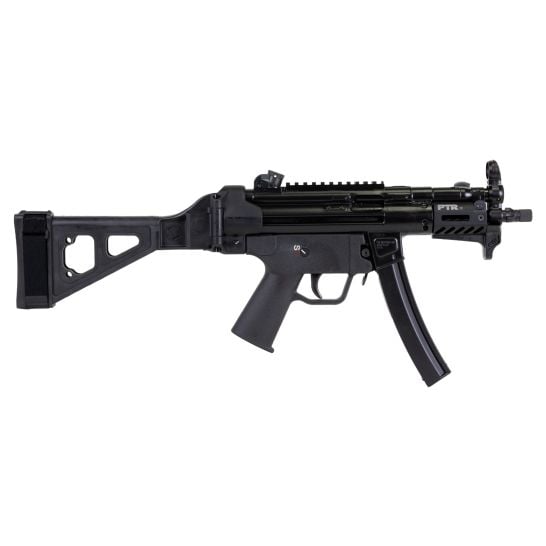 PTR Industries PTR-9RS 5.16" 9mm Pistol W/ Brace, Black | Palmetto ...