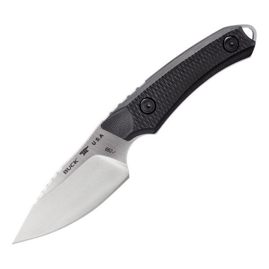 Buck Alpha Hunter Elite Fixed Blade Drop Point Knife, Black - 0664BKS-B ...