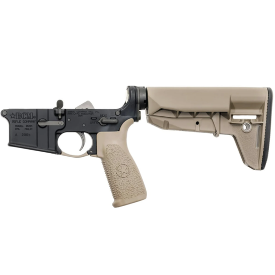 Bravo Company BCM AR-15 Complete Lower - MOD-2-SOPMOD, FDE | Palmetto ...
