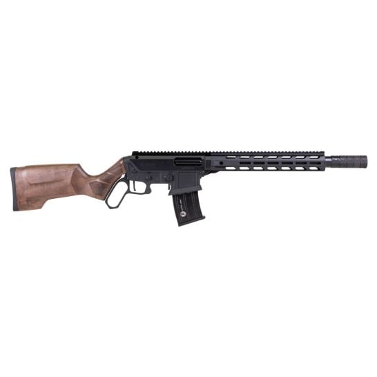 Panzer Arms LEVER 12 18.5" 12 Gauge 5rd Mag Shotgun, Natural Walnut ...