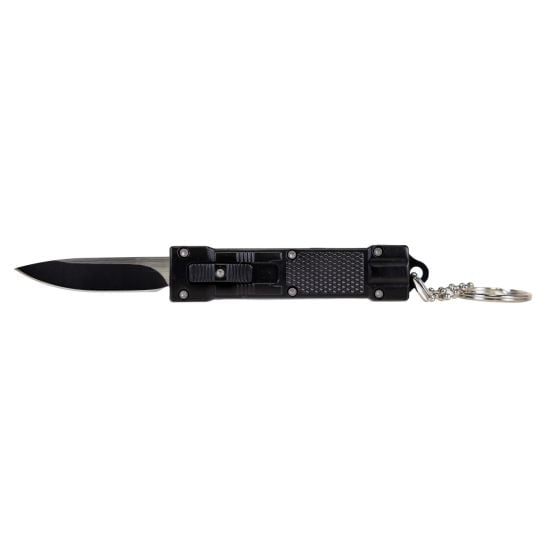 Master Cutlery Drop Point OTF Key Chain Knife, Black - SE-1337BK ...