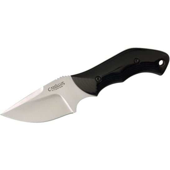 Camillus HT-7 Fixed Blade Drop Point Knife, Black - CAM-99977 ...