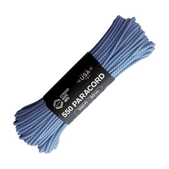 Atwood Parachute Cord 100 ft, Blue/White Diamonds | Palmetto State Armory