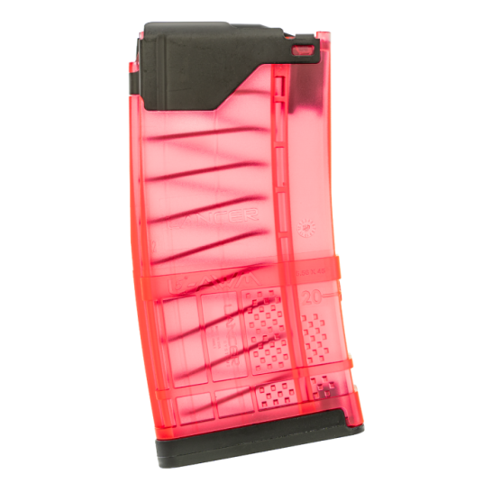 Lancer L5 Advanced Warfighter 5.56/223 20rd Magazine, Translucent Pink ...