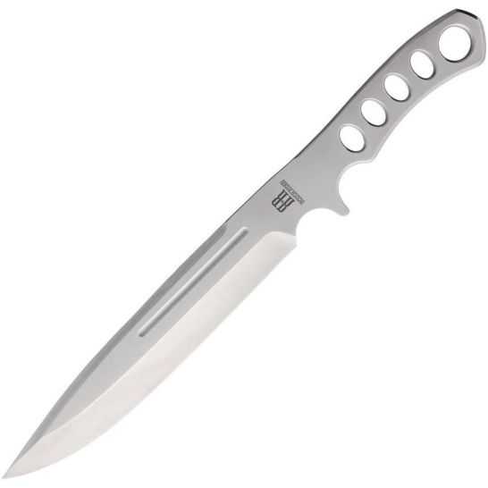 Rough Rider Highland Bowie Thrower Fixed Blade Drop Point Knife, Satin ...