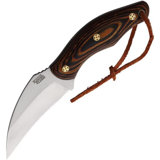 Rough Rider 2584 Fixed Blade Wharncliffe Knife, Brown - RR2584 ...